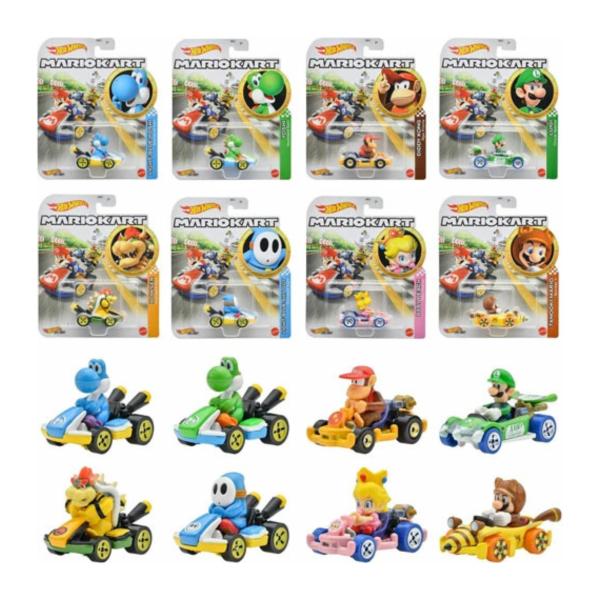 Hot Wheels Carro Individual DieCast Mario Kart 3a+ | Jugueterías TOYS